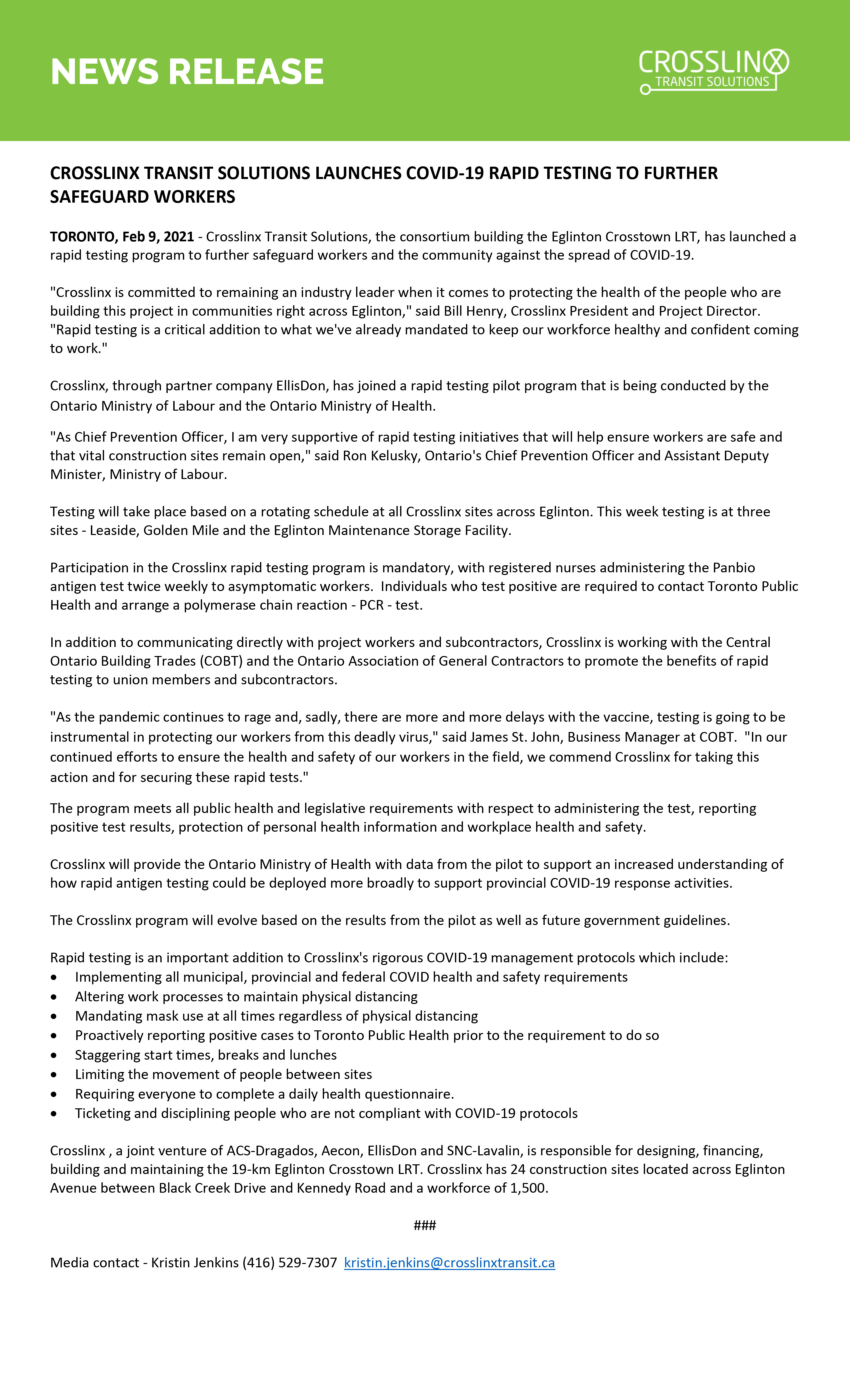 Crosslinx Transit Solutions | Eglinton Crosstown Light Rail Transit Project